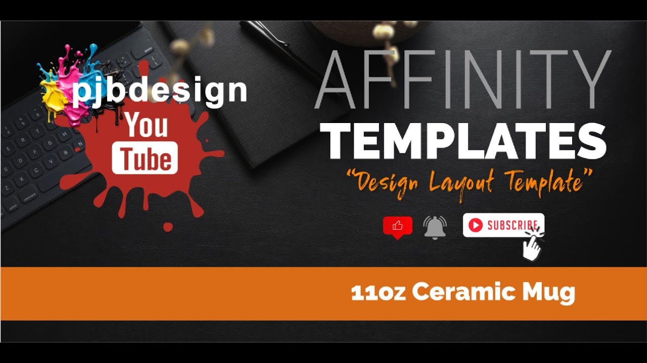 Affinity 11oz Mug Design Layout Template - YouTube