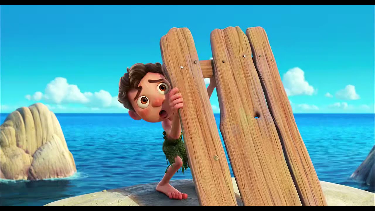 Luca 1 st time rides a bike scene - YouTube