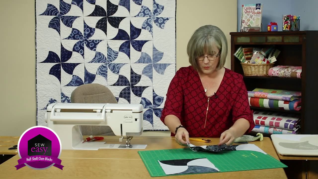 Sew Easy: Making Half Clamshell Blocks - YouTube