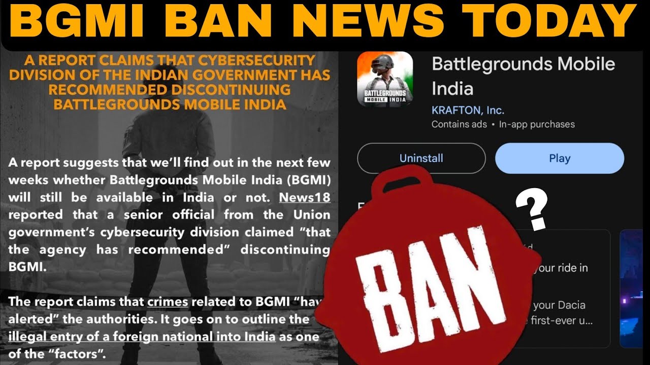 BGMI BAN NEWS 2024 || BGMI BAN AGAIN ? - YouTube