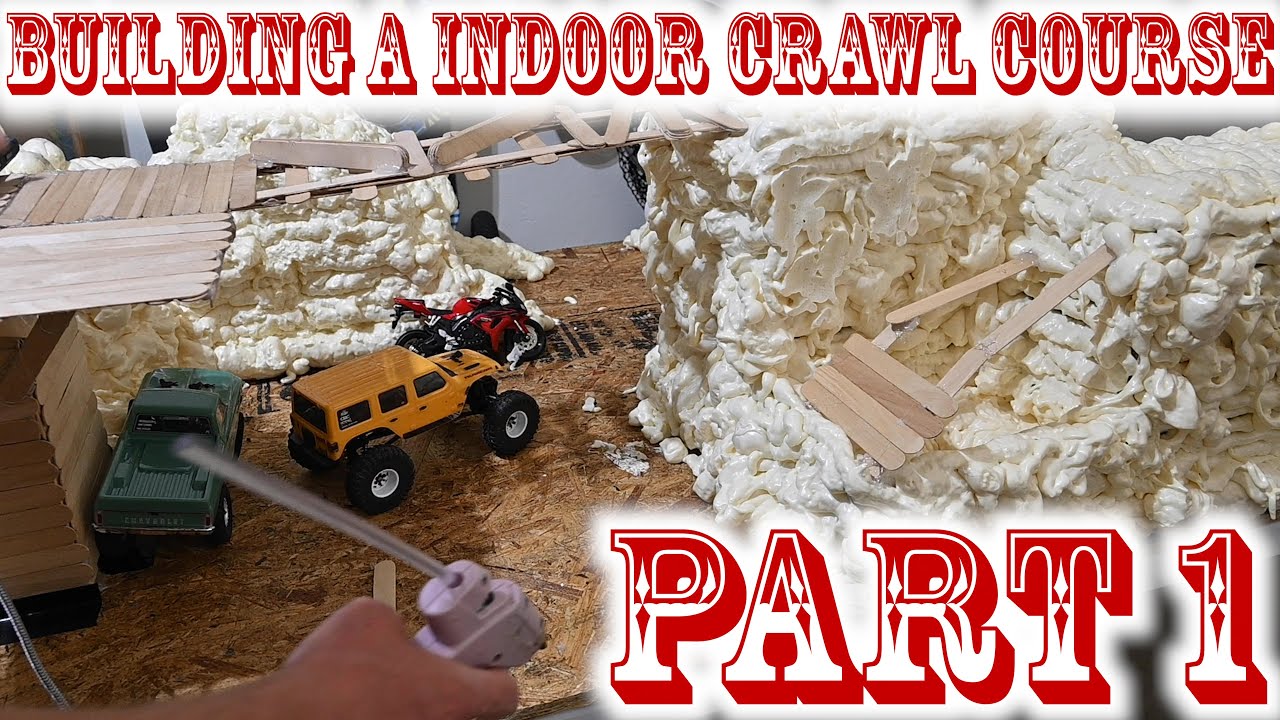 BUILDING A INDOOR CRAWLER COURSE | PART 1 | AXIAL SCX24 | - YouTube