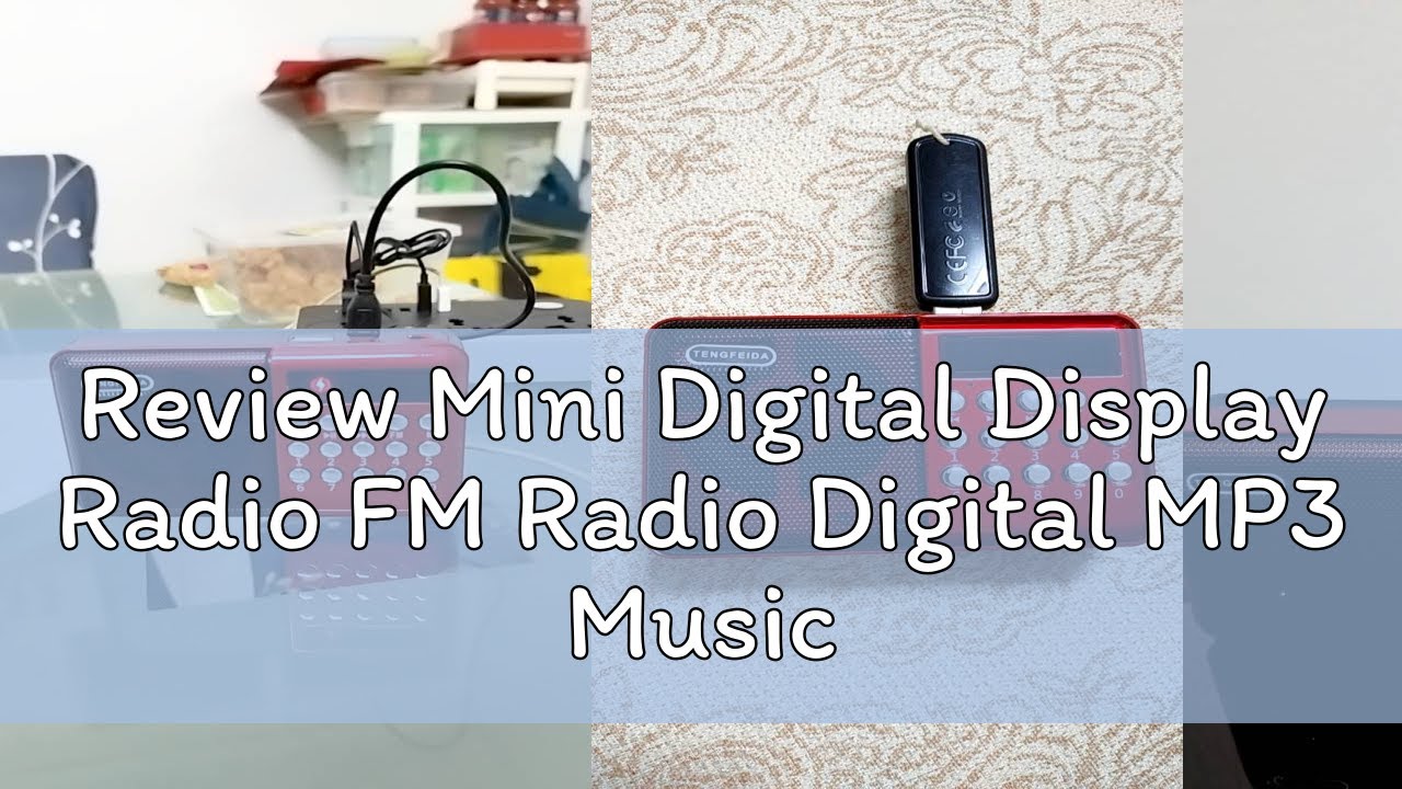 Review Mini Digital Display Radio FM Radio Digital MP3 Music Player USB ...