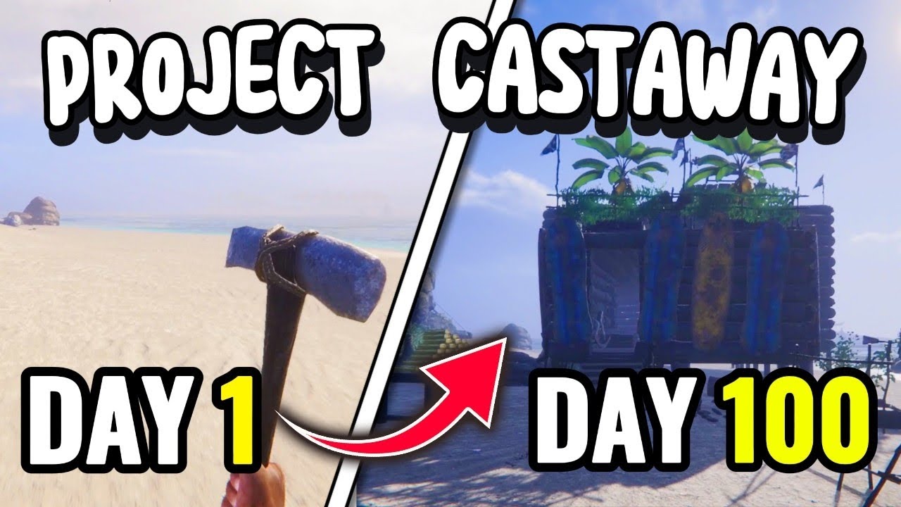 I Played 100 Days of Project Castaway - YouTube
