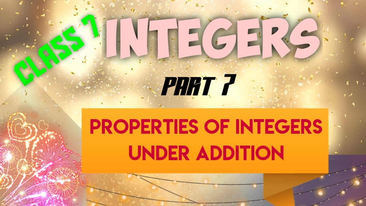 Integers part 7 - YouTube