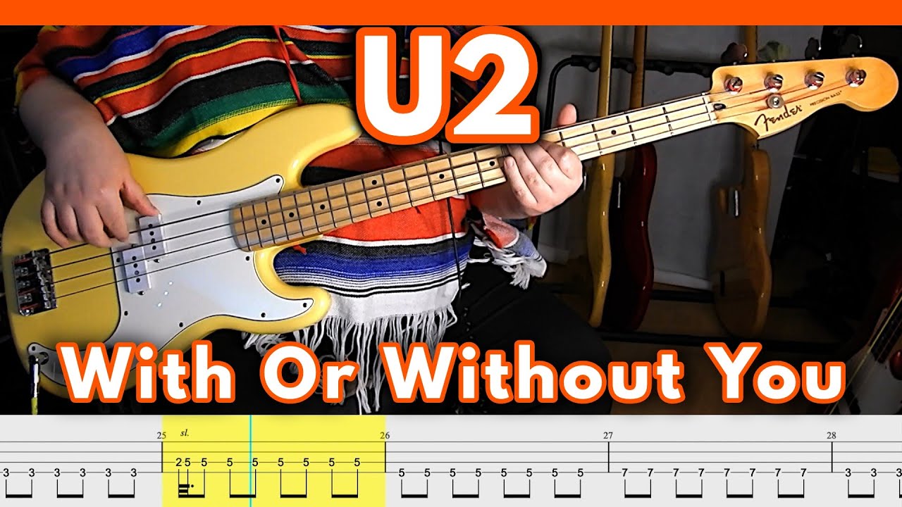 U2 - With Or Without You [1987] | BASS Cover | TABS - YouTube
