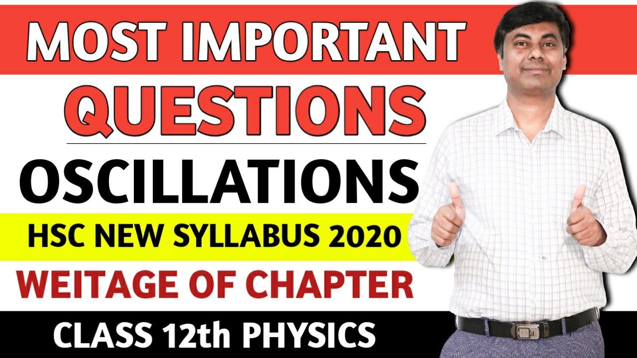 Most Important Questions For HSC Board Oscillation 2020-2021 ...