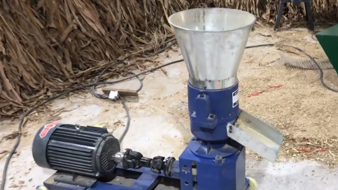 how to make poultry feed by feed processing machine - YouTube
