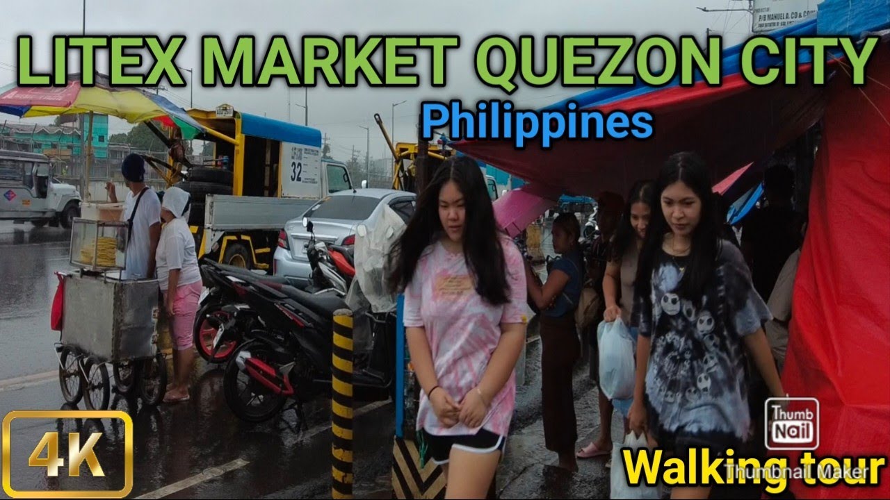 Rainy Walk at Litex Market|Quezon City Philippines[4K] - YouTube