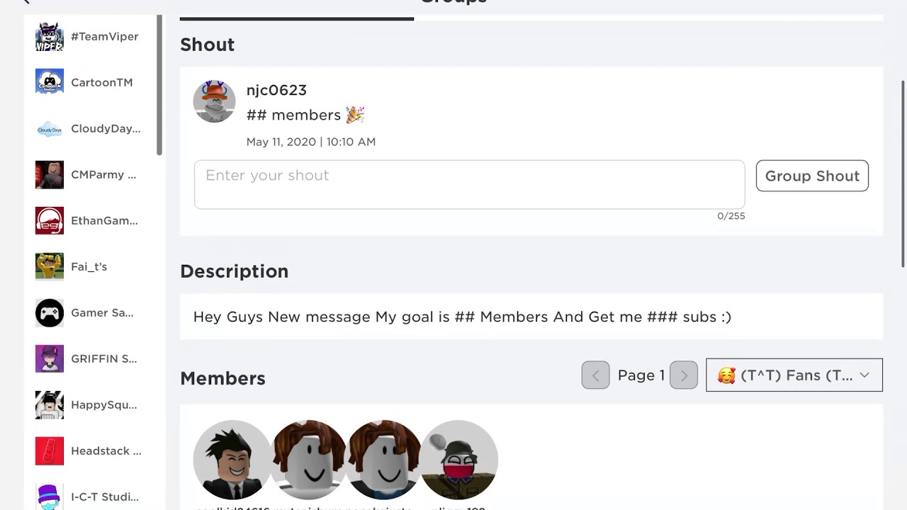 Join my group! - YouTube