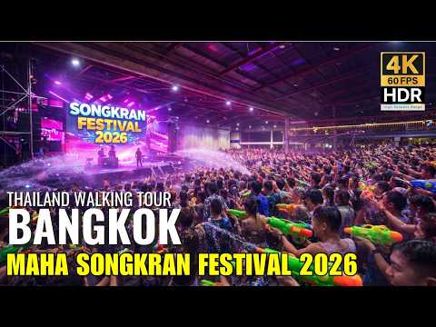 💦 Bangkoks Maha Songkran Weltwasserfestival 2026 [4K HDR]