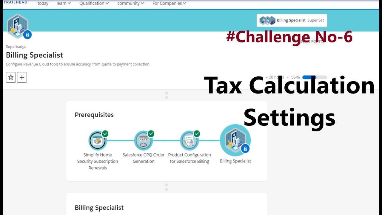 Billing Specialist|| Challenge No 6|| Tax Calculation Settings - YouTube