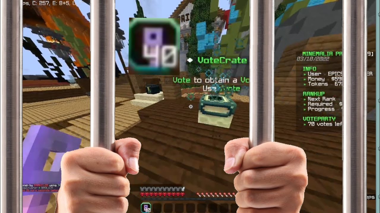 Opening 40 Vote Key 🗝️ In MineMalia Prison || ESG OFFICIAL - YouTube