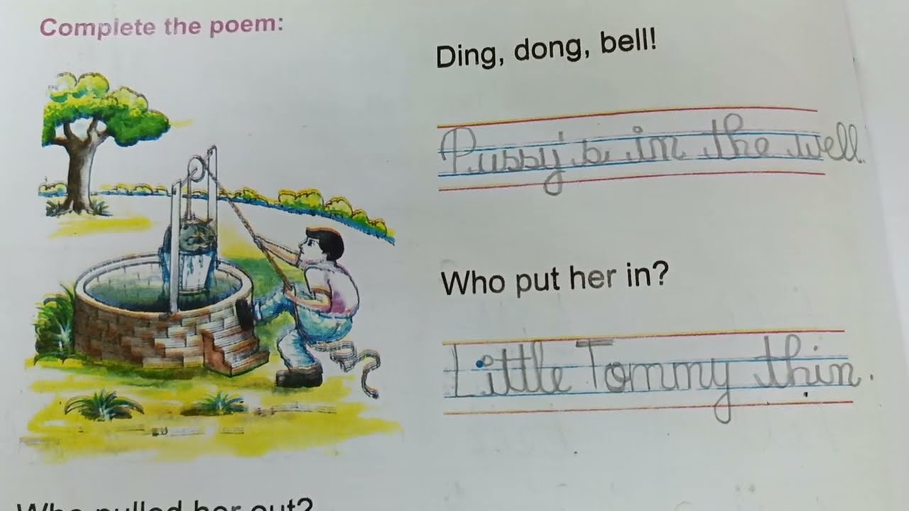 WORKBOOK RAINBOW CLASS 3|Chapter 3|Ding Dong Bell - YouTube