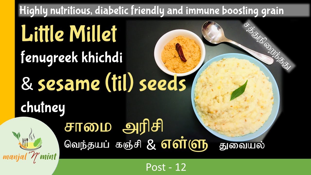 samai rice recipe | சாமை | ellu chutney | Sesame | Little millet ...