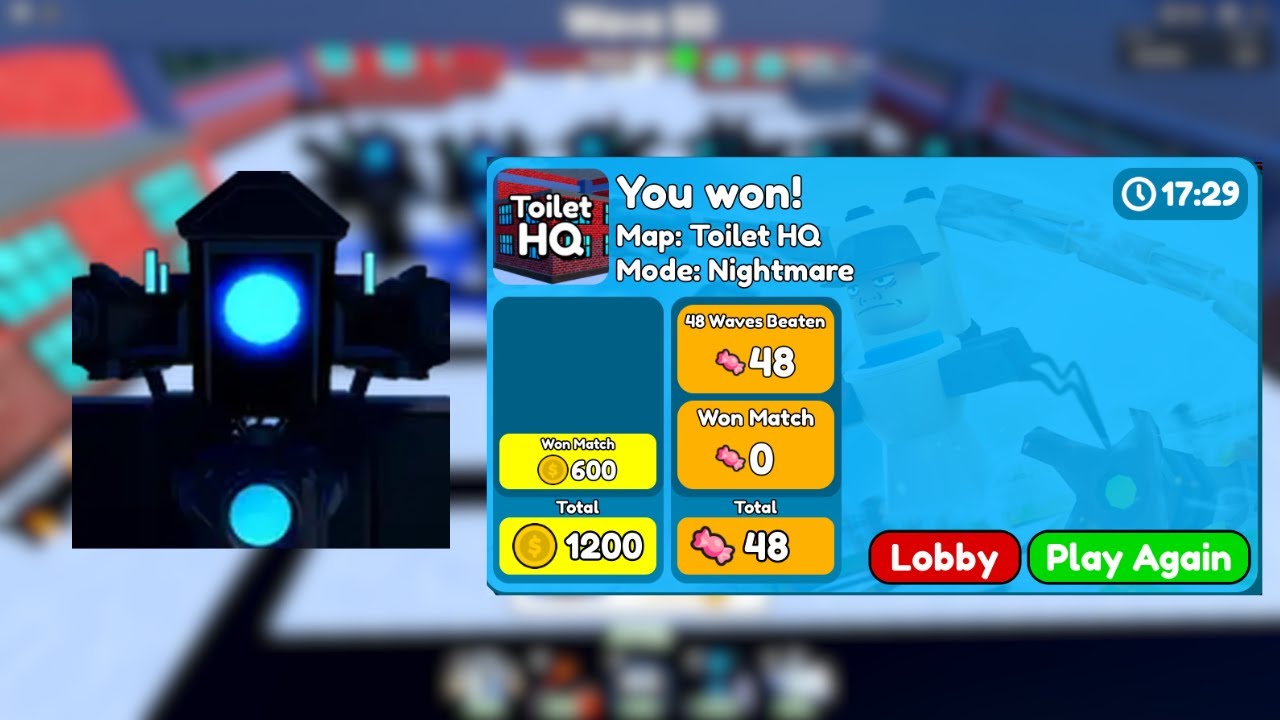 NEW UPDATE [🚽EP 67 PART 2] Win NIGHTMARE MODE! (17Mins) Toilet Tower ...