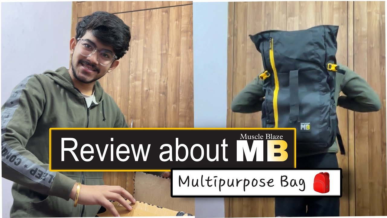 MB (muscle blaze) multi purpose bag 💼 || Track Bag ,Gym Bag ,Office Bag ...