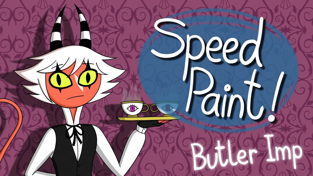 Butler Imp (Helluva Boss) - SPEEDPAINT @SpindleHorse - YouTube