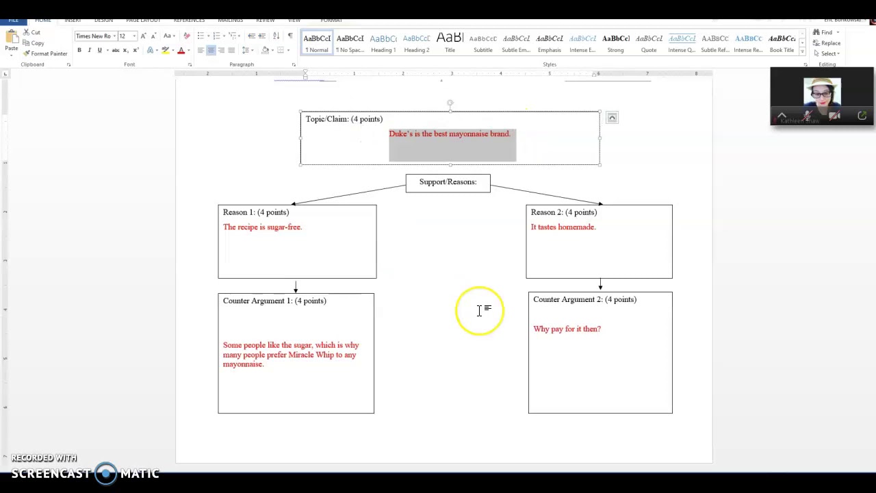 Mapping an Argument - YouTube