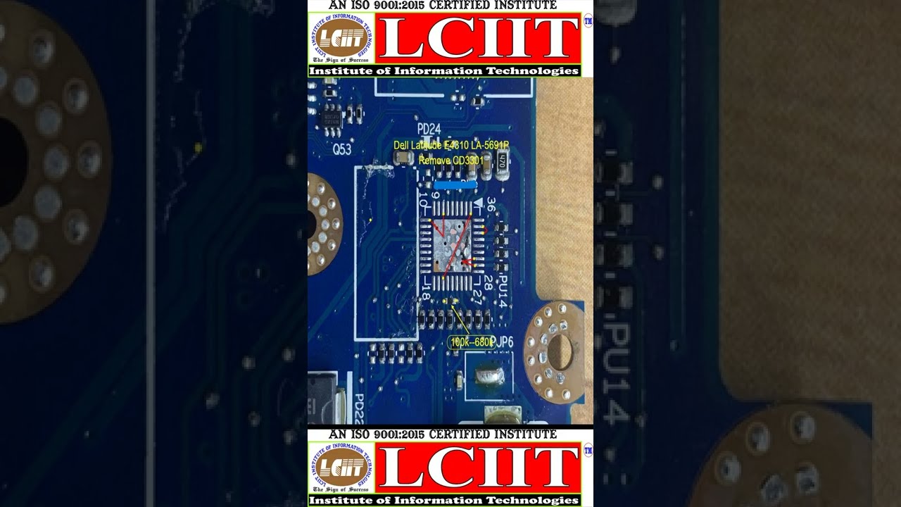 Dell Latitude E4310 LA 5691P CD3301 IC Bypassing @LCIIT #shorts - YouTube