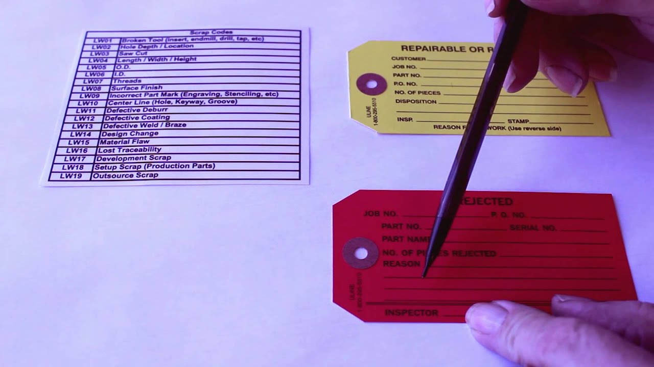 VD 0019 Rev 1 Scrap Rework Cards - YouTube