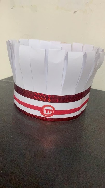 Making master chef cap# craft ideas # YouTube shorts - YouTube