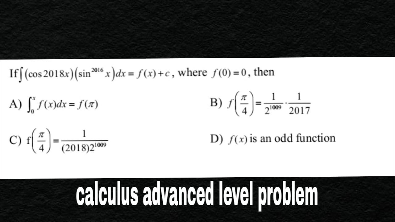 🚀 Integration Mastery: JEE Advanced Problem - 7 - YouTube