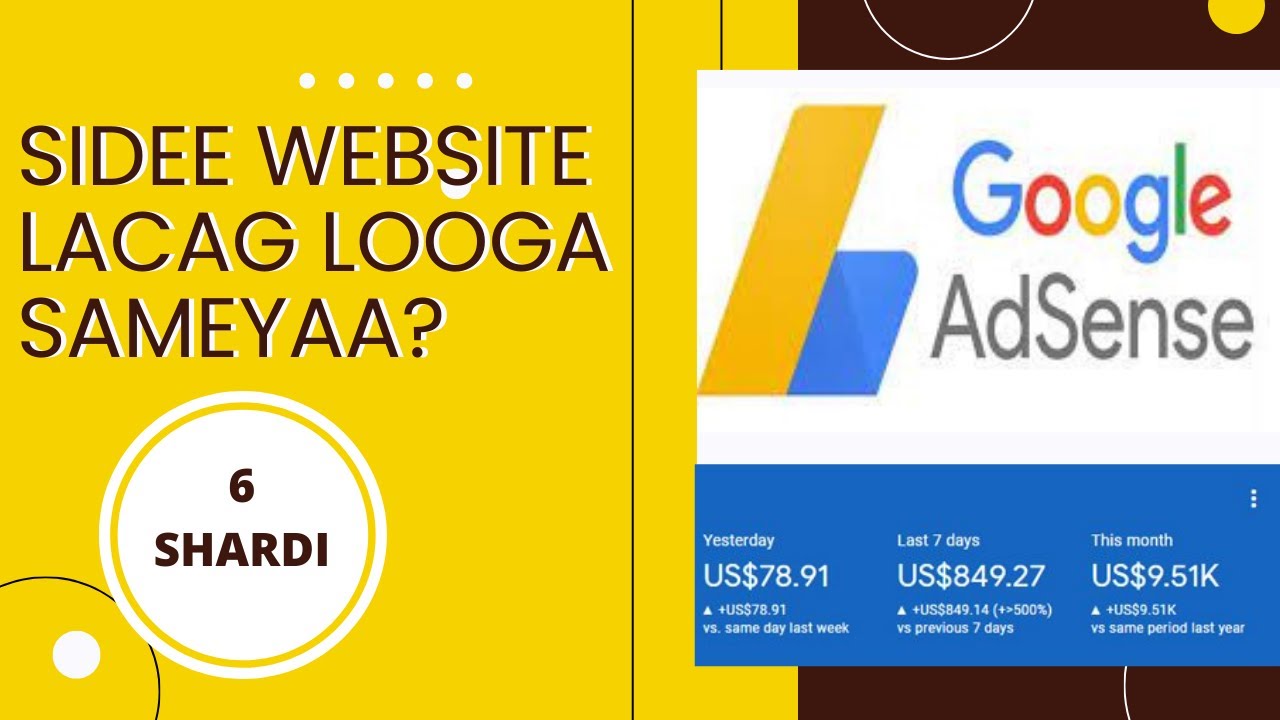 SIDE WEBSITE LACAG LOOGA SAMEEYA| HOW TO MAKE MONEY ON WEBSITE| 2022 - YouTube