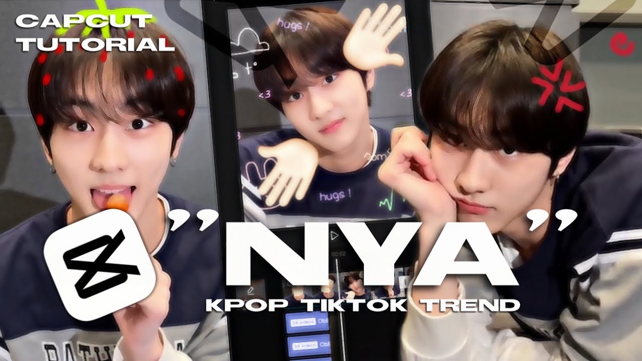 tutorial: kpop tiktok trend "NYA" edit || capcut - YouTube