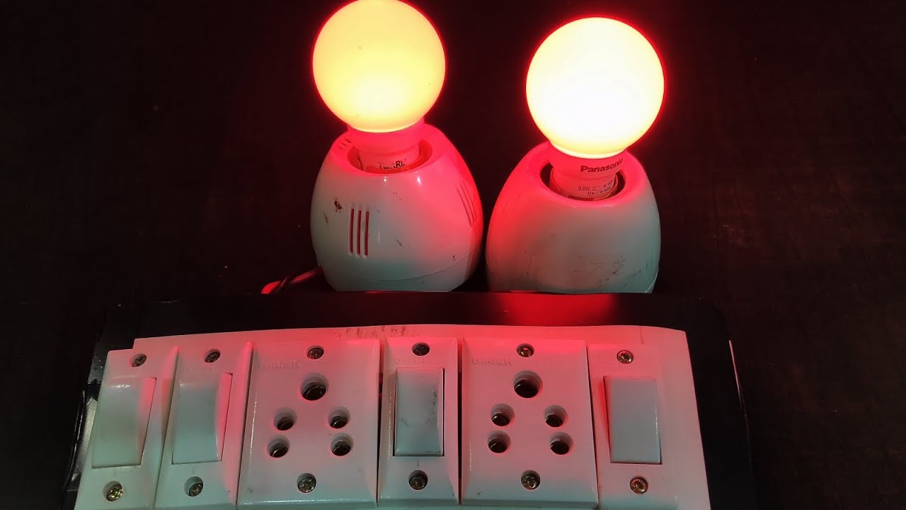 2 Socket 2 Switch And 2 bulb holder Connection #electric #wiring # ...