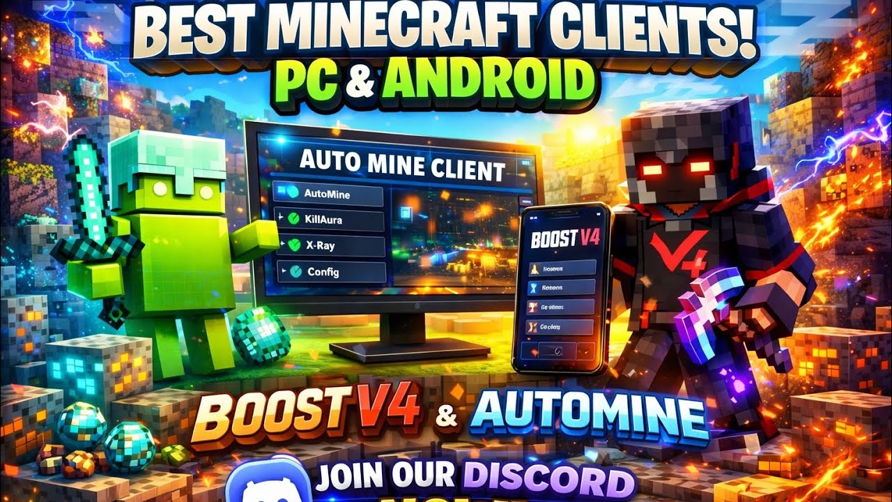 BEST Lifeboat Minecraft Clients 😱 | PC & Android | BOOST V4 + AutoMine ...