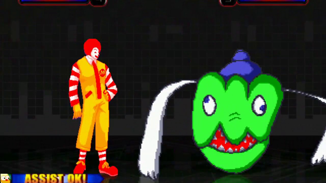 Mugen Random Battles: Ronald McDonald Vs Hell Monster Spooo - YouTube