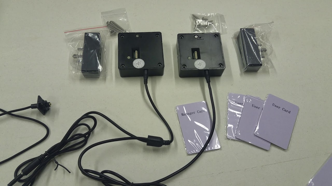 RFID Hidden Cabinet Multiple Lock System with Power Jack option. 2 Lock ...