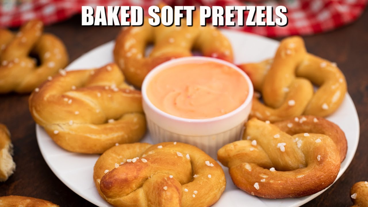 Baked Soft Pretzels Recipe - Sweet and Savory Meals - YouTube