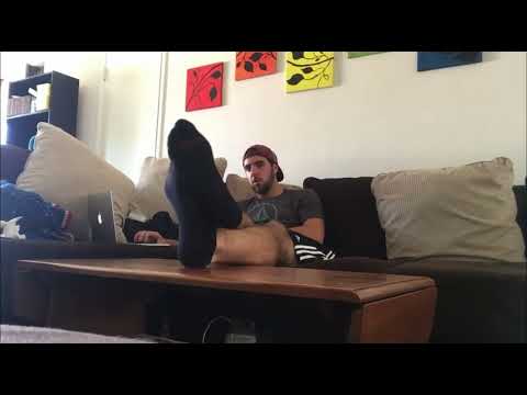 Sweaty feet after the gym 