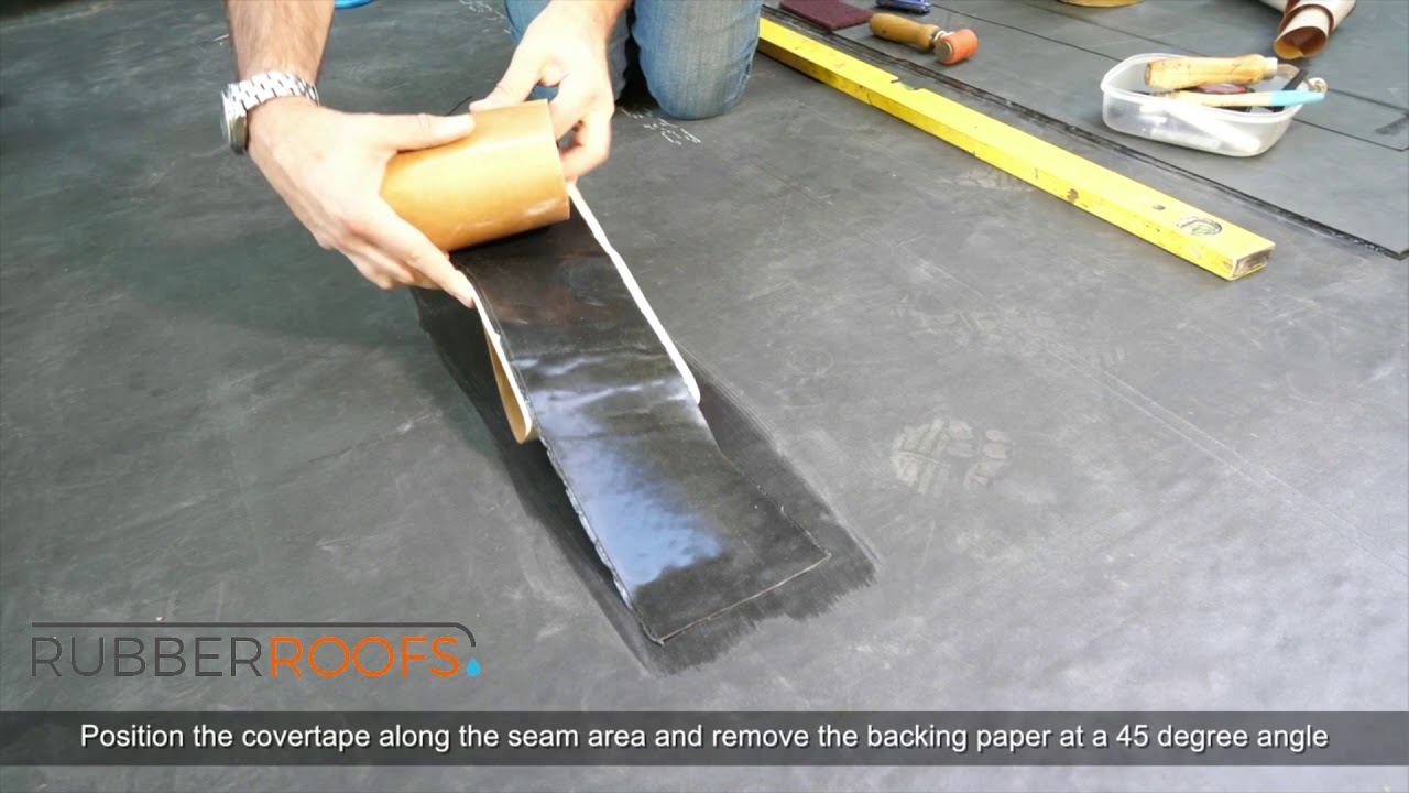 HOW TO: Splicing With Cover Tape | RubberRoofs - YouTube