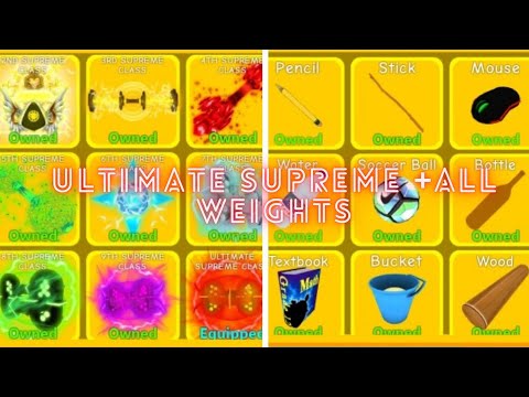 Lifting simulator all weights + ultimate supreme class - YouTube