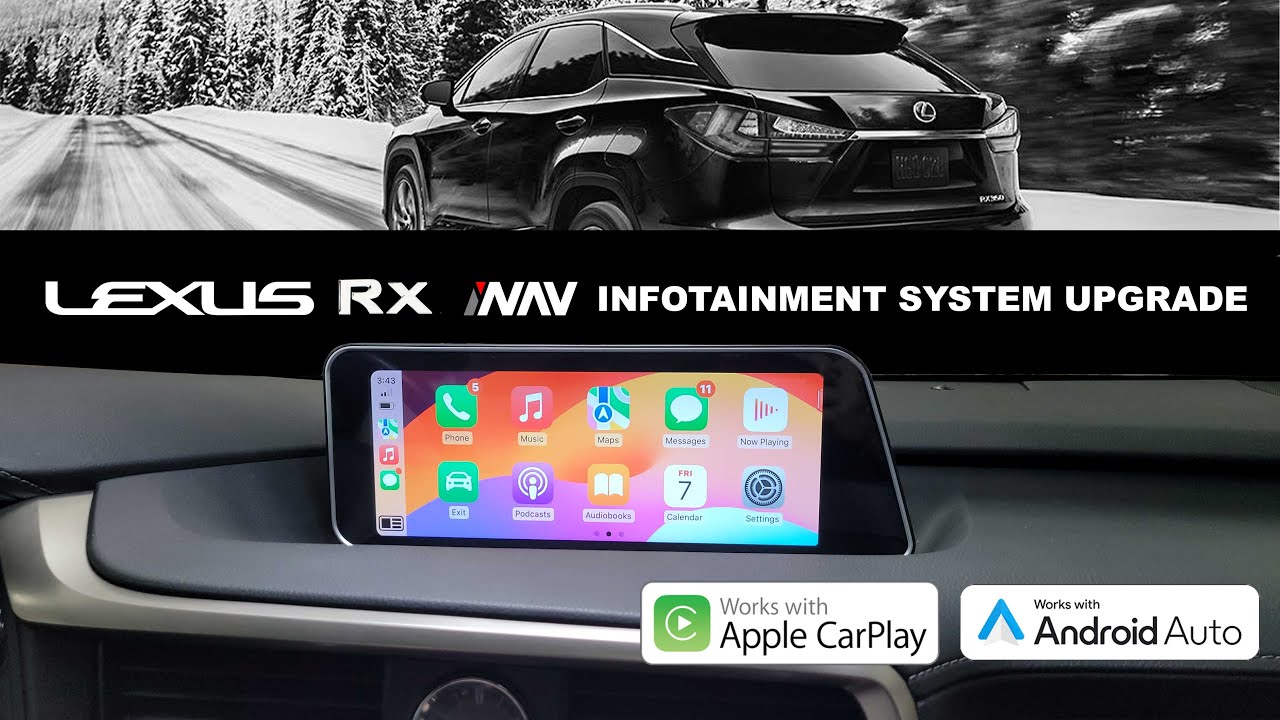 INFOTAINMENT UPGRADE INAV 16 - 19 Lexus RX 12.3 Android Screen Apple ...