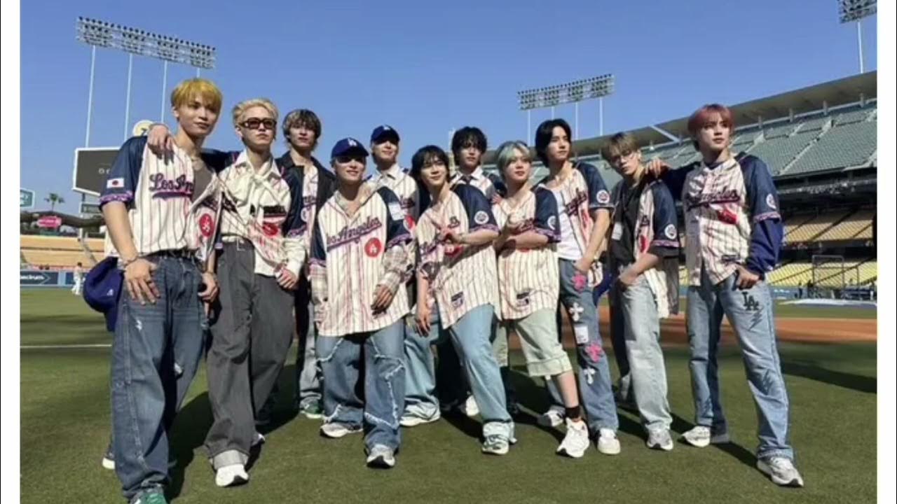 ⚾🎤【JO1】ドジャースタジアム初訪問！「Japanese Heritage Night」で特別パフォーマンス＆村上隆氏の始球式🎉 - YouTube
