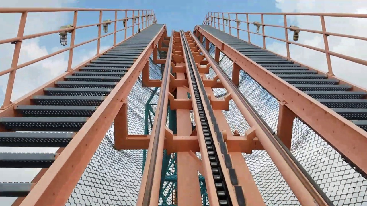 Six Flags Over Texas Titan Front Seat - YouTube