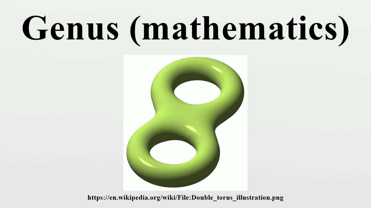 Genus (mathematics) - YouTube