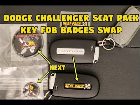 Dodge Challenger/Charger Scat Pack Key Fob Badge in Yellow Install/Swap ...