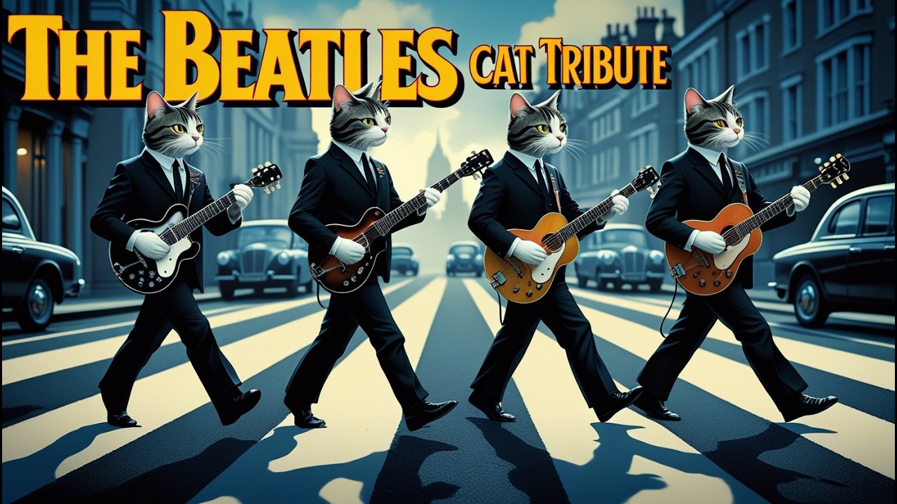 The Beatles Reimagined by Cats 🐾 | Full Tribute Performance from 1962 ...