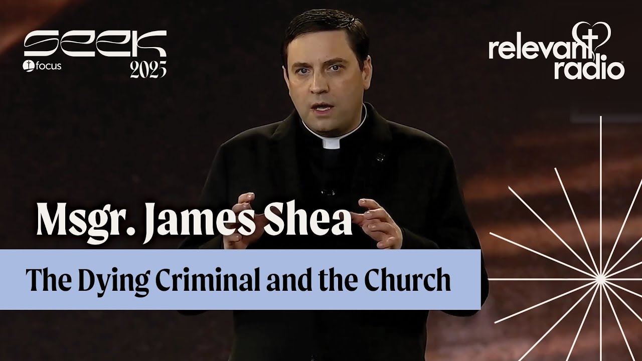 SEEK25 - Msgr. James Shea - The Dying Criminal, and the Church - YouTube