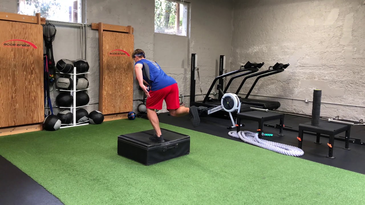 Back To Side Rotational 1 Leg Box Drop - YouTube