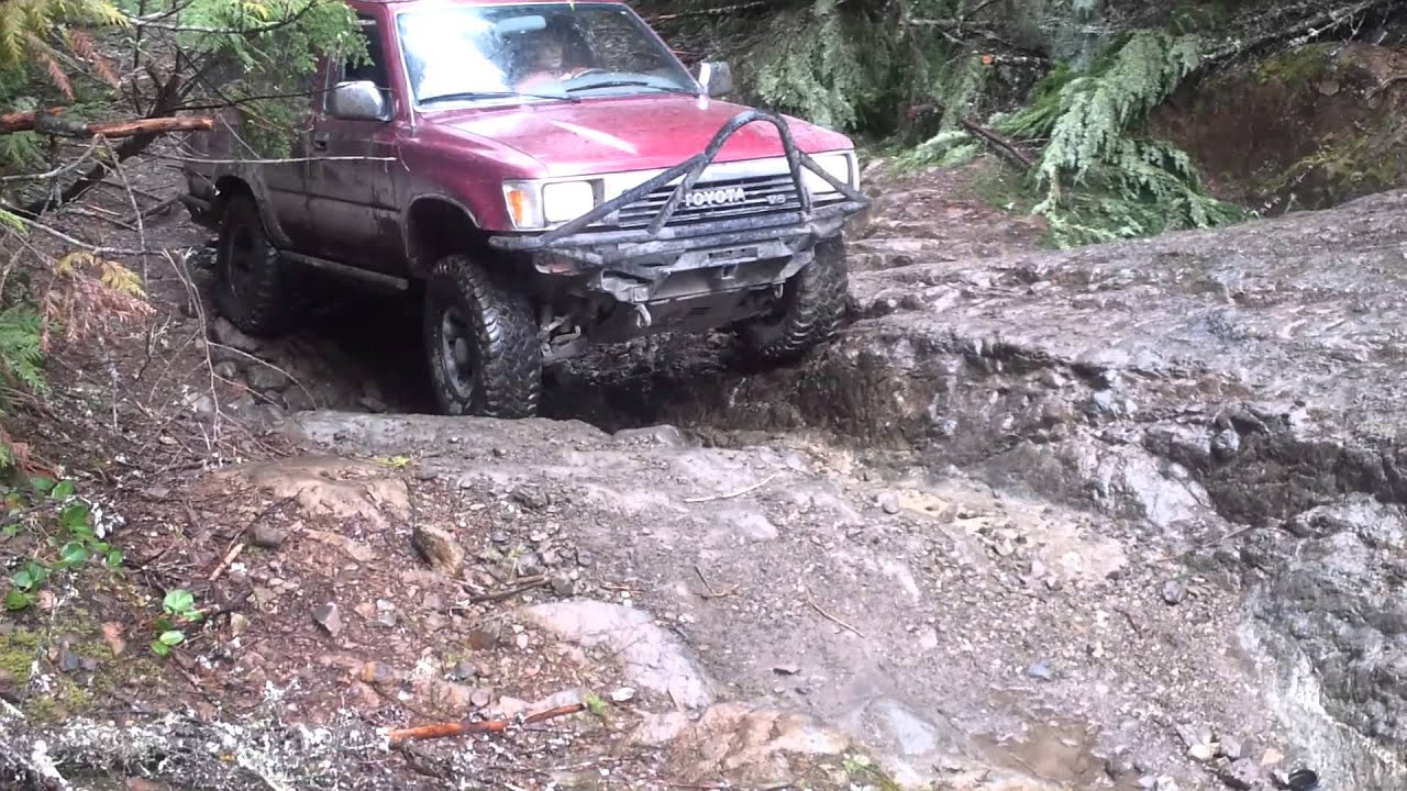 Toyota 4 runner going up v rock. Harrison BC 2013 - YouTube