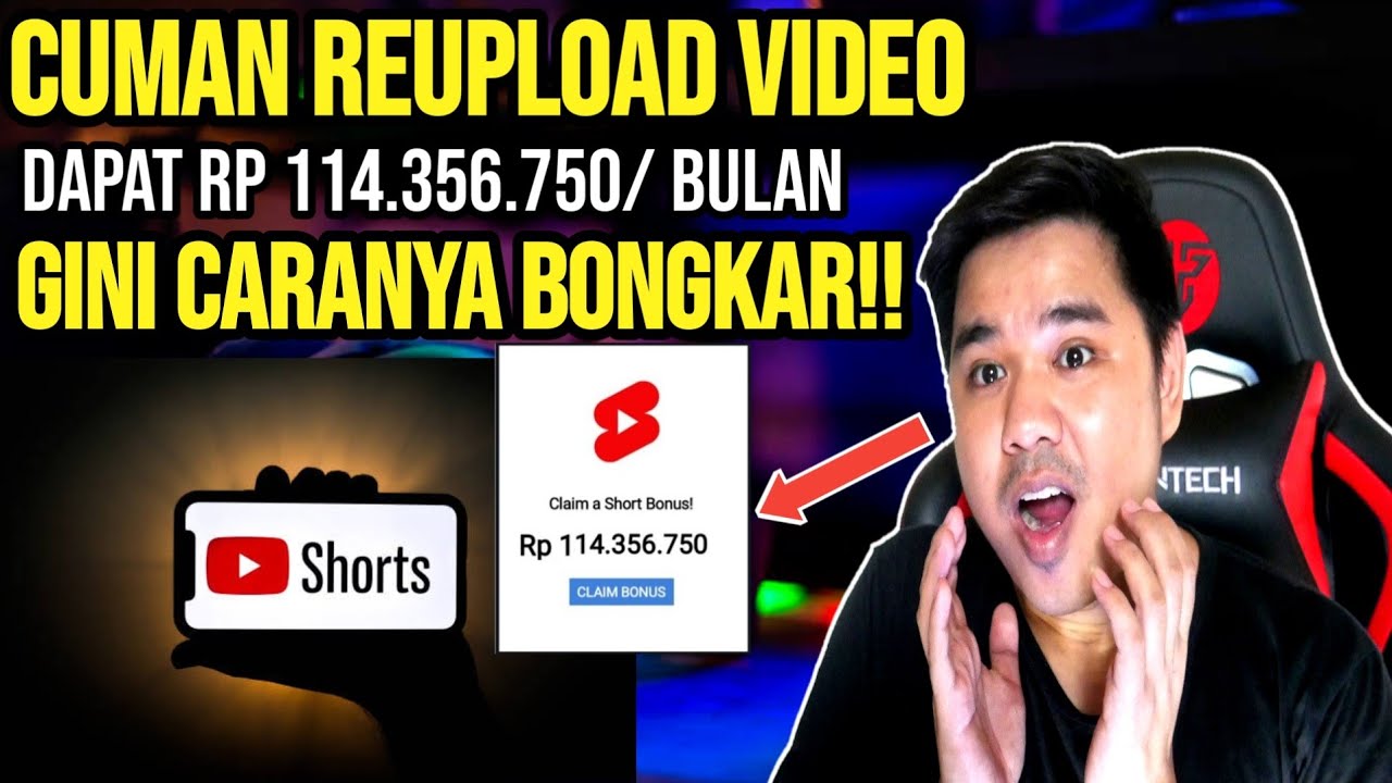 CARA REUPLOAD VIDEO SHORTS yang Diperbolehkan Youtube dan Menghasilkan ...