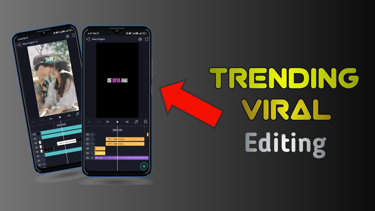Trending Viral video editing | instagram trend tutorial #editing lyrics ...