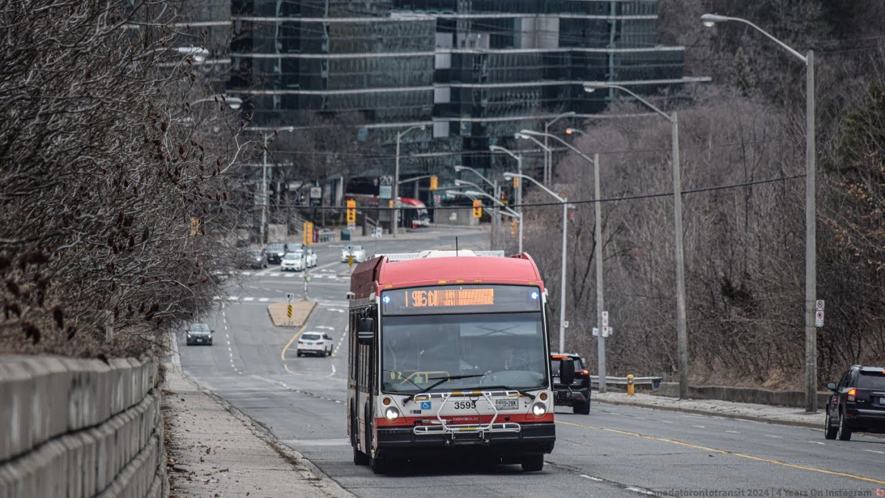 Toronto Transit Commission 3595: 96B Wilson - YouTube