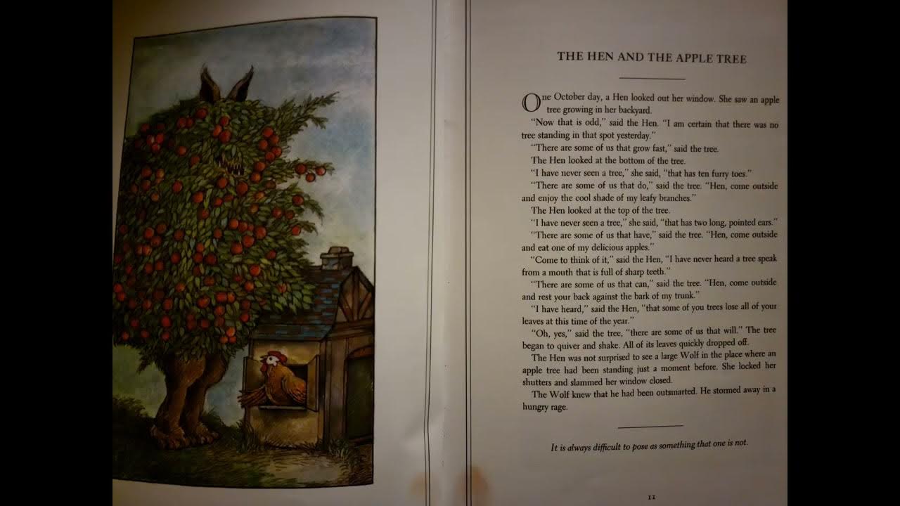 Fables: The Hen and the Apple Tree- Read Aloud by Goofy Ruby - YouTube