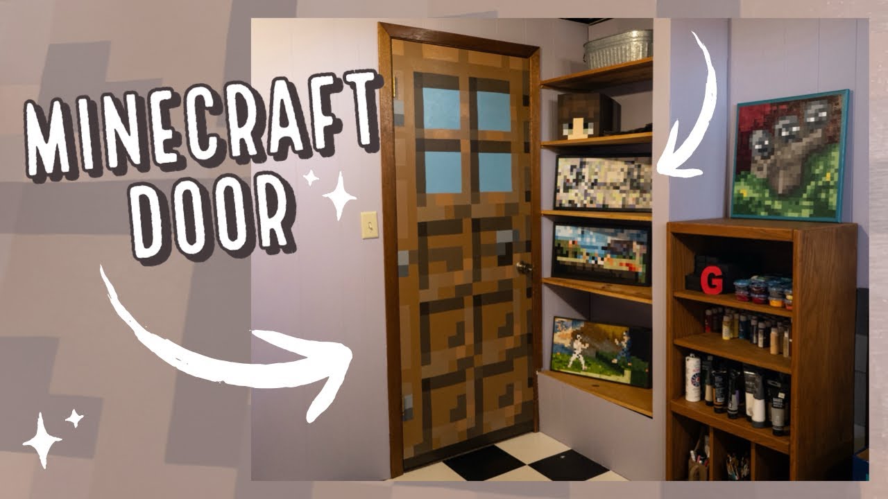 Repainting My Minecraft Oak Door - YouTube